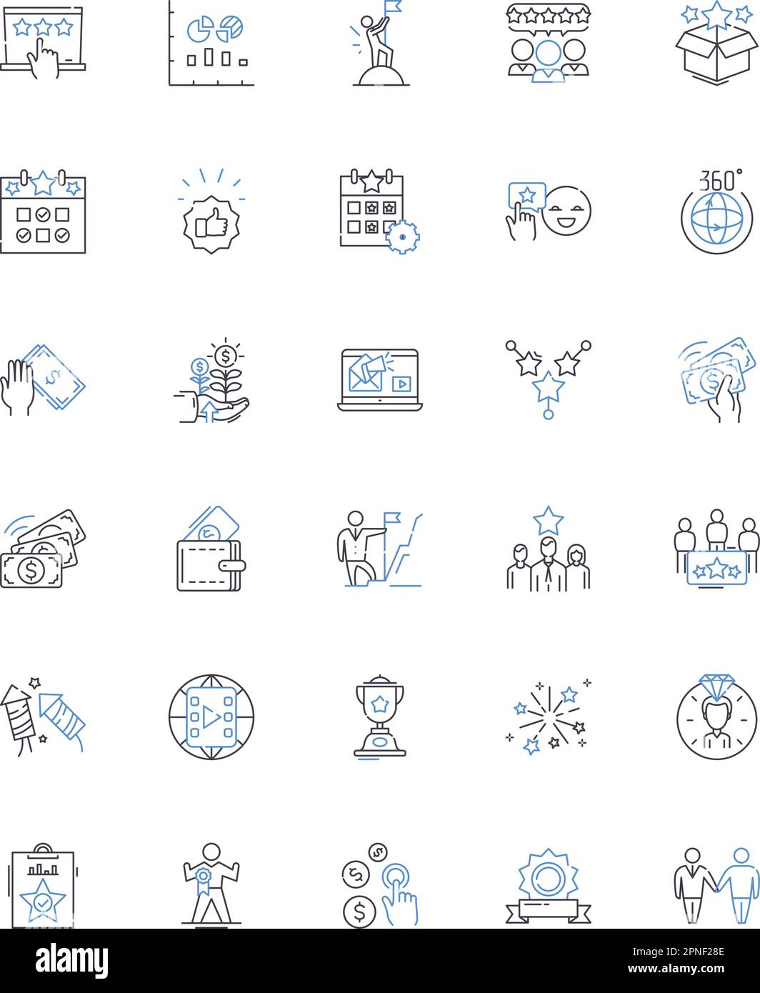 Gain line icons collection. Increase, Growth, Improve, Benefit, Boost ...