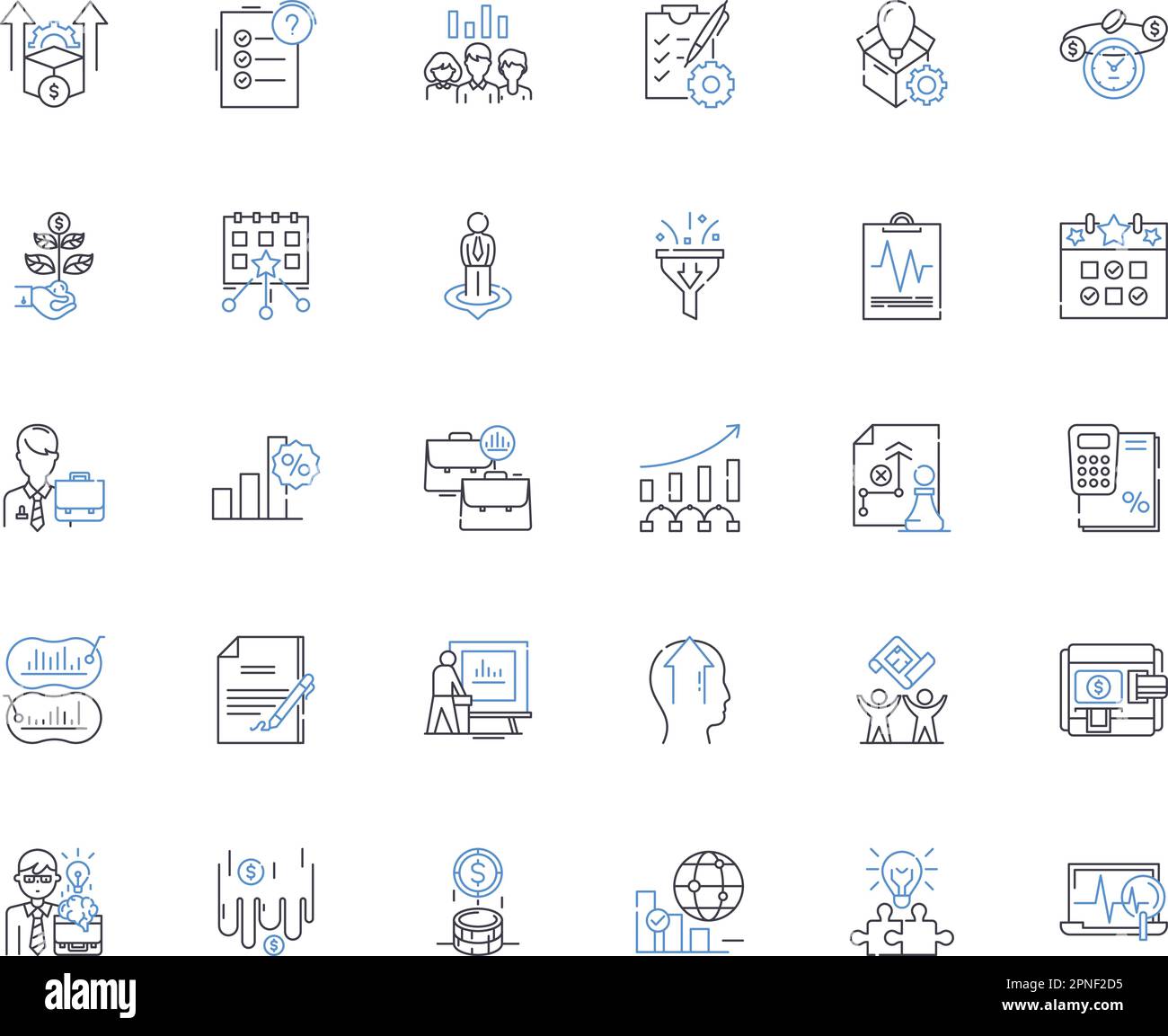 Financial gains line icons collection. Wealth, Profit, Income, Return ...