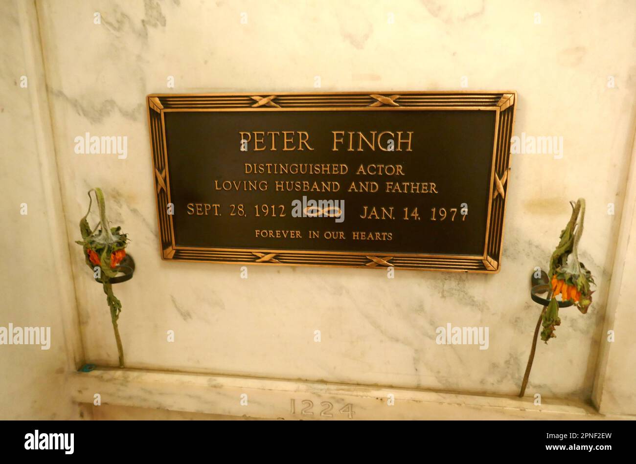 Los Angeles, California, USA 16th April 2023 Actor Peter Finch Grave in ...