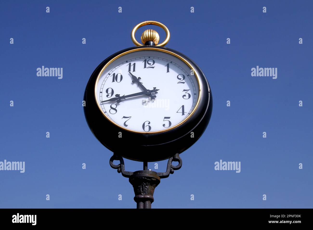 old station clock, Germany Stock Photo - Alamy