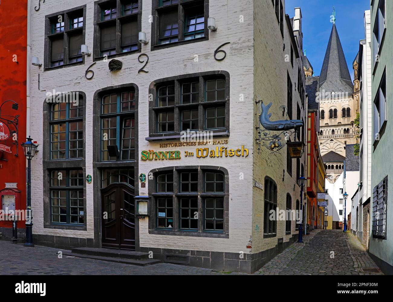 brewery pub Suenner im Walfisch in the Salzgasse, on the corner of ...