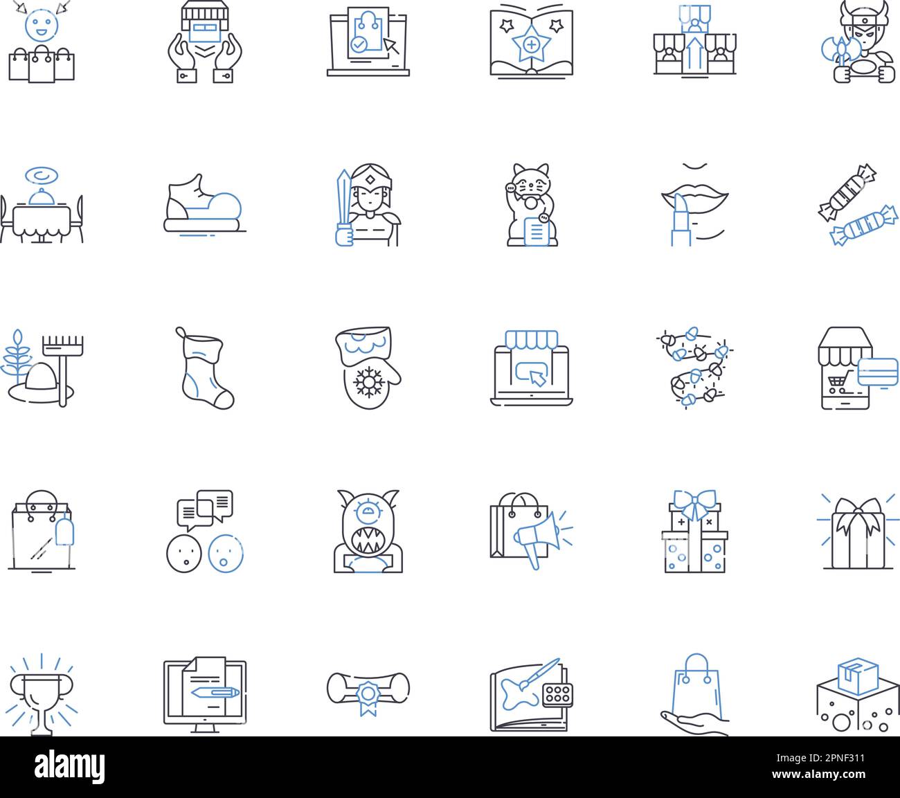 Art marketplace line icons collection. Artistic, Unique, Creative ...