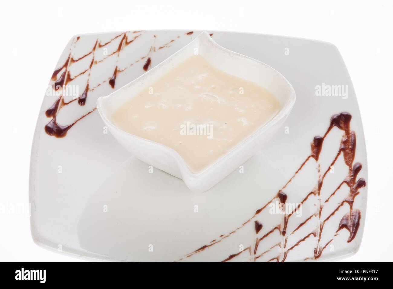 Colombian Food, Tasty Rice Pudding Dessert; Photo White Background ...