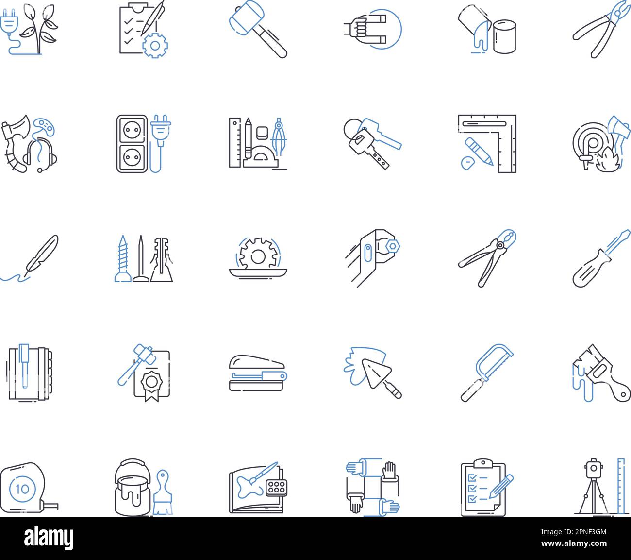 Renewable energy line icons collection. Solar, Wind, Hydropower ...