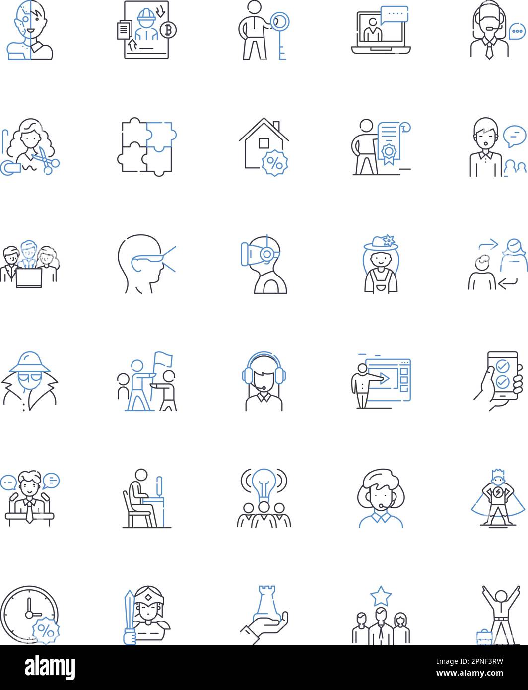 Study nook line icons collection. Desk, Chair, Lamp, Stationary, Books ...