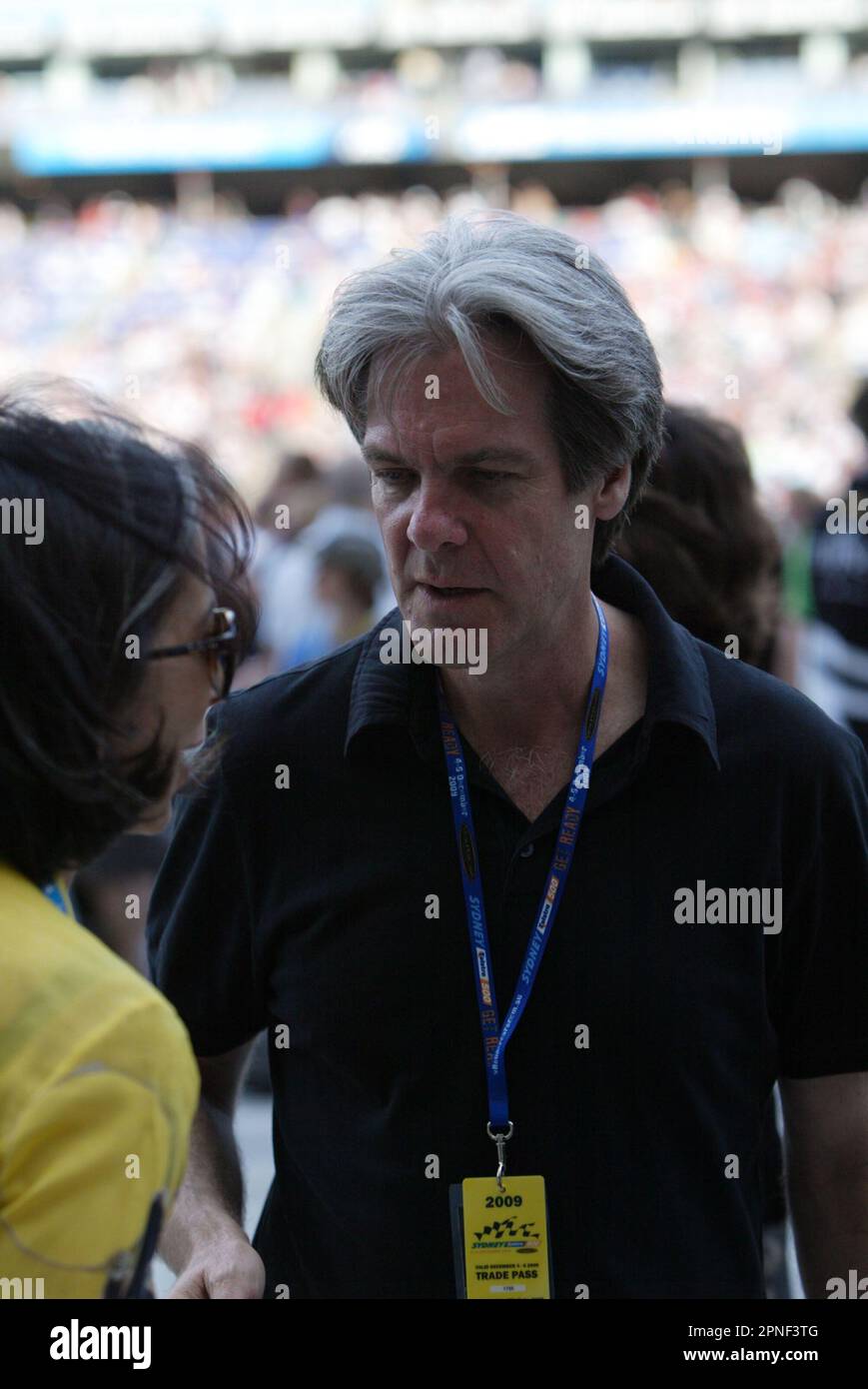 Don Walker Cold Chisel performing live in concert at ANZ Stadium as ...