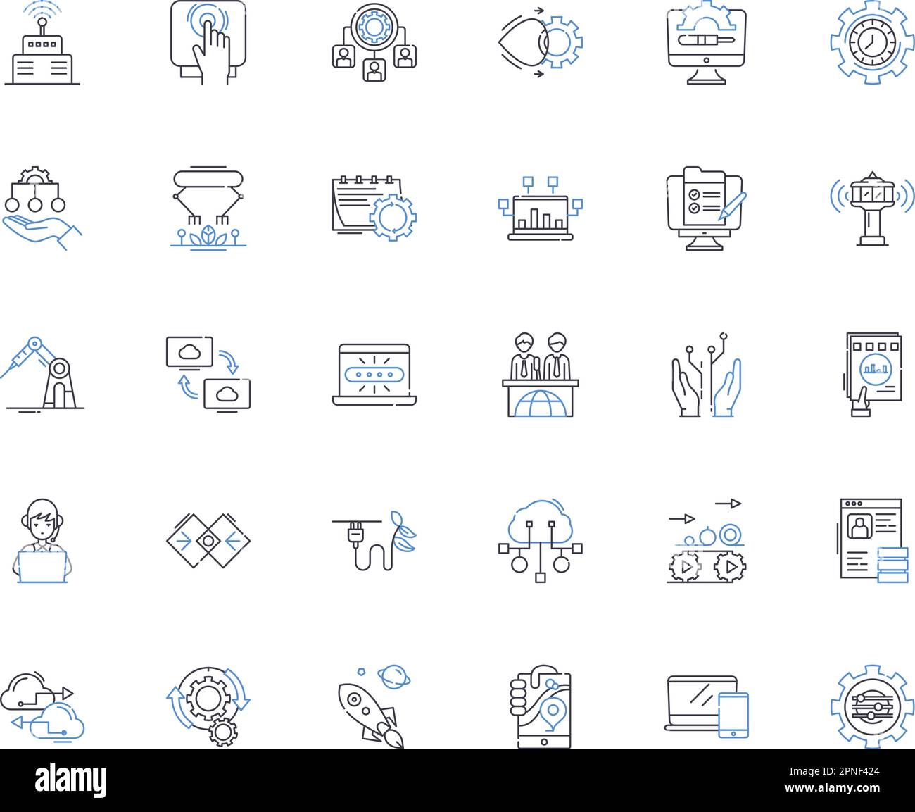 Decision making line icons collection. Choice, Judgment, Resolve ...