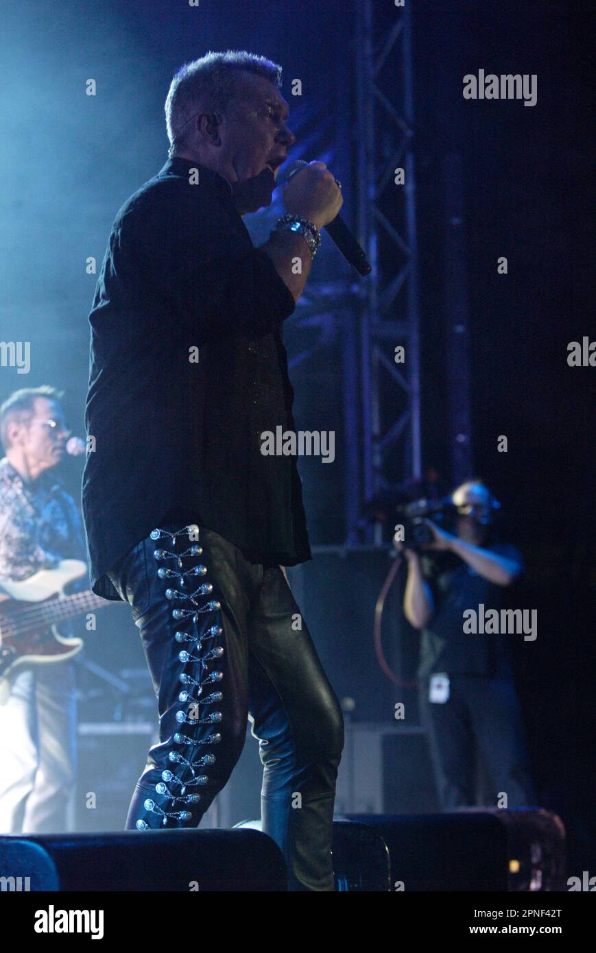 Jimmy Barnes Cold Chisel performing live in concert at ANZ Stadium as ...
