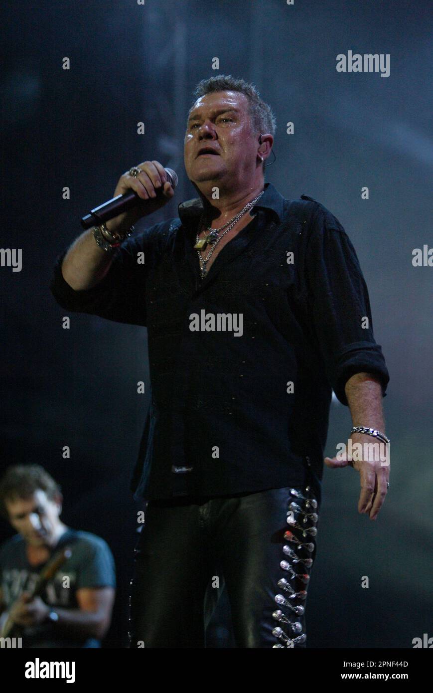 Jimmy Barnes Cold Chisel performing live in concert at ANZ Stadium as ...