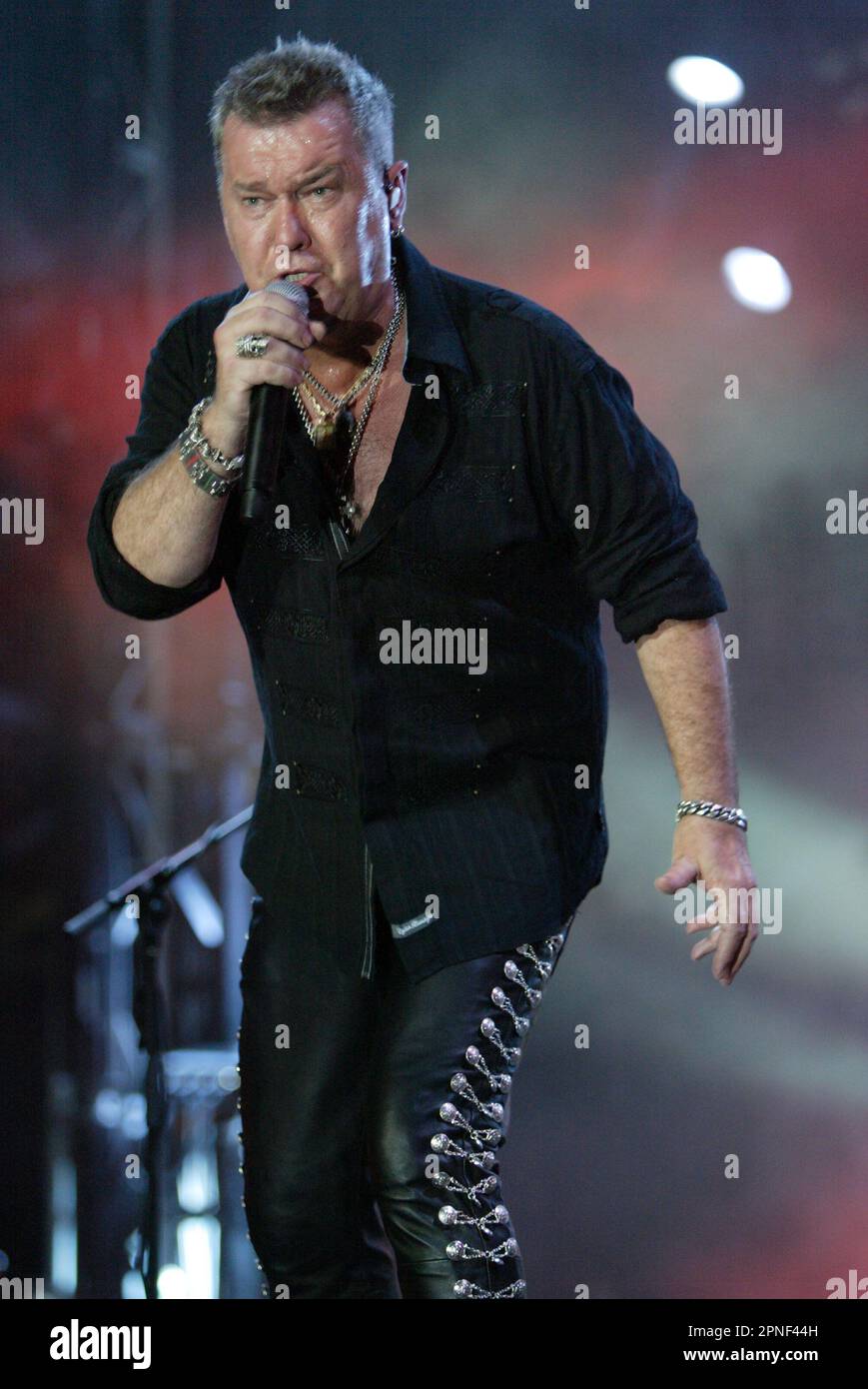 Jimmy Barnes Cold Chisel performing live in concert at ANZ Stadium as ...