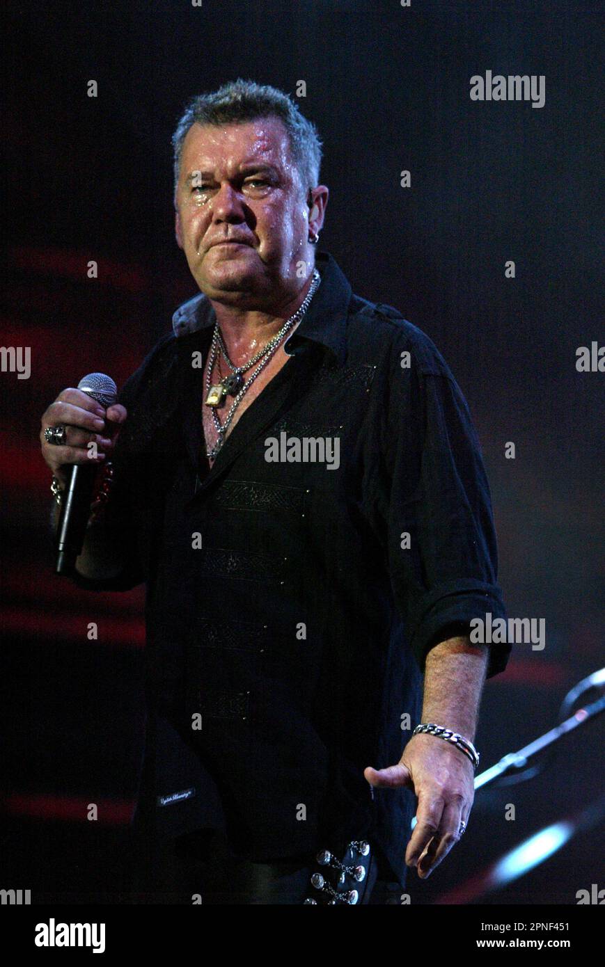 Jimmy Barnes Cold Chisel performing live in concert at ANZ Stadium as ...