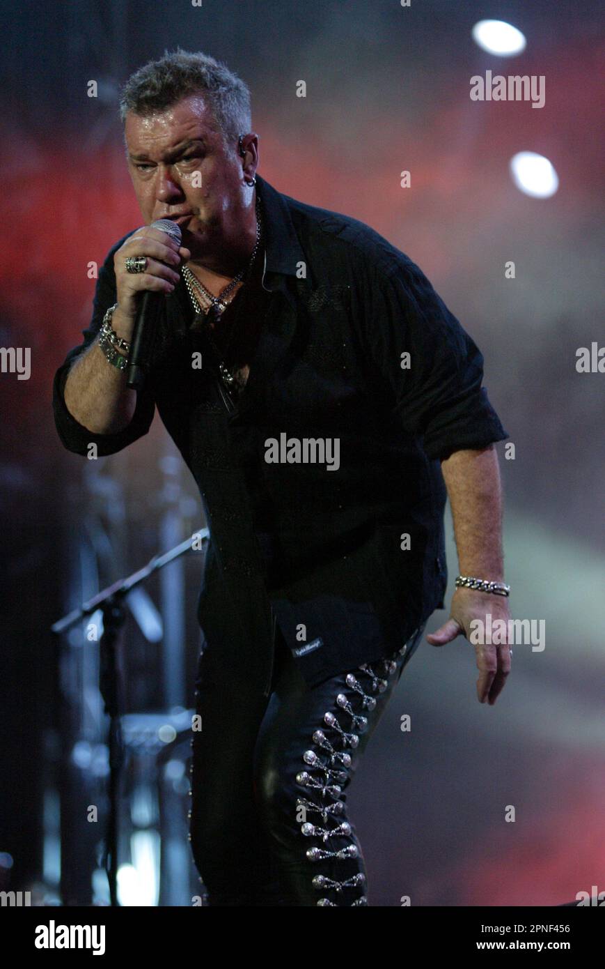 Jimmy Barnes Cold Chisel performing live in concert at ANZ Stadium as ...