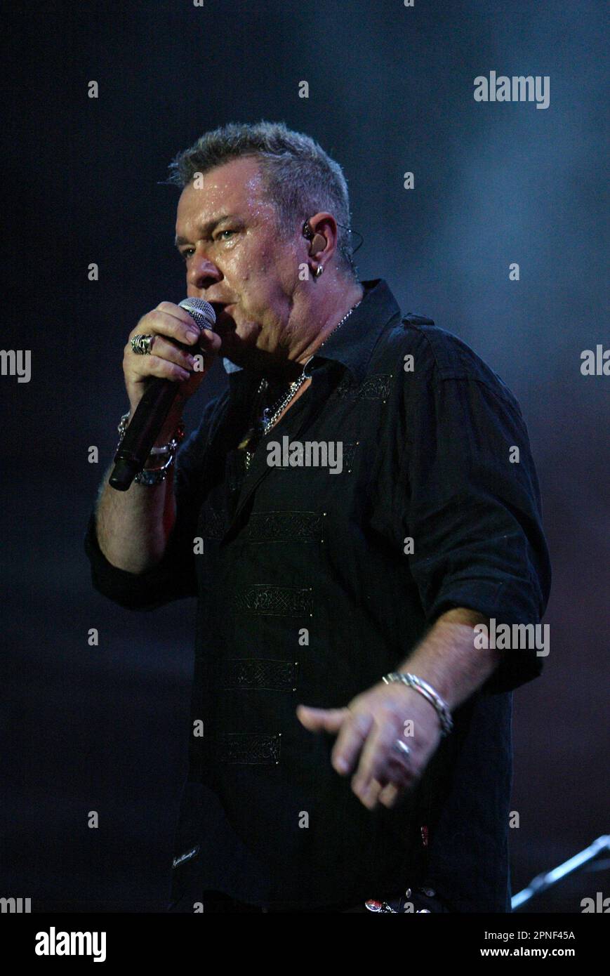 Jimmy Barnes Cold Chisel performing live in concert at ANZ Stadium as ...