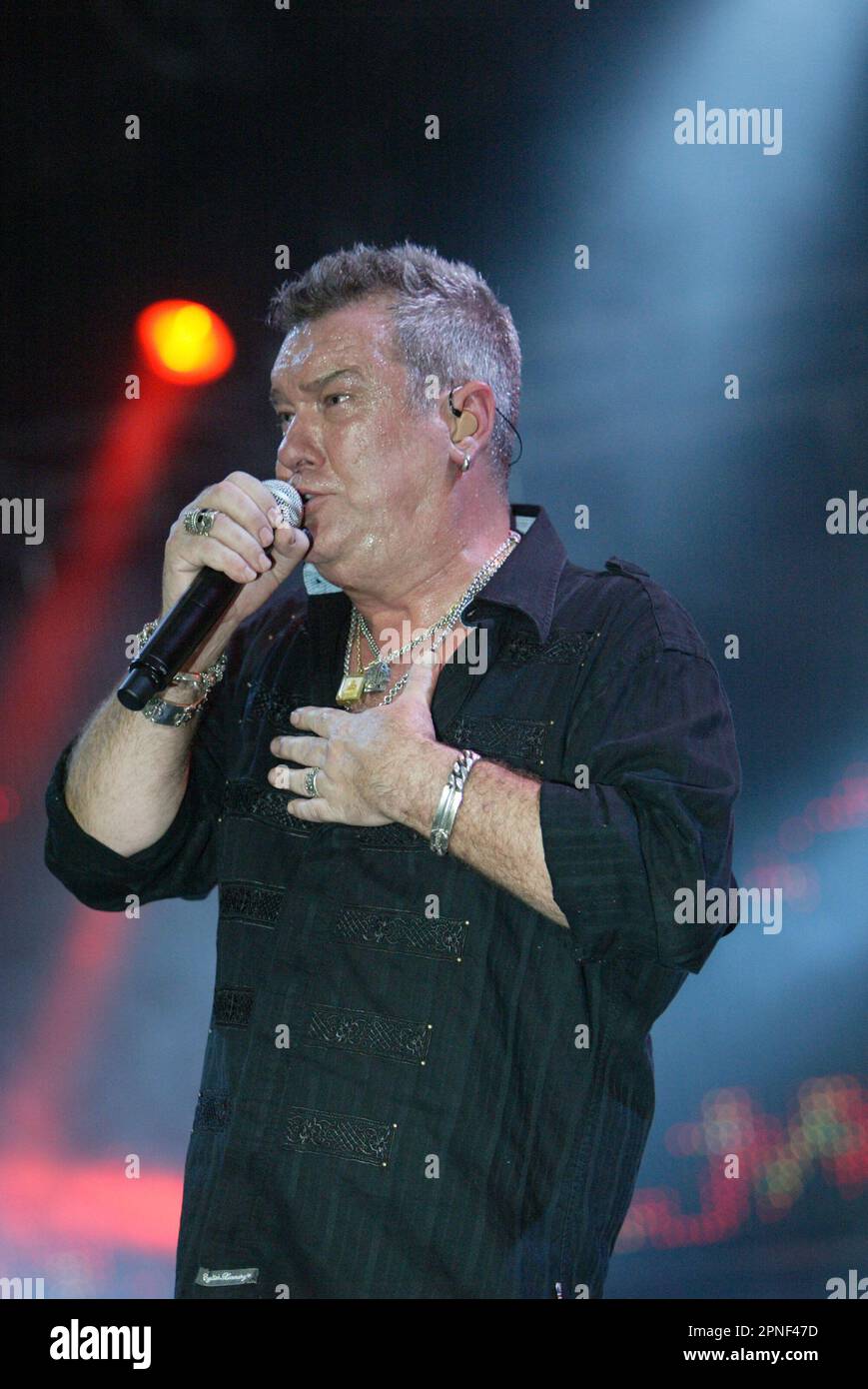 Jimmy Barnes Cold Chisel performing live in concert at ANZ Stadium as ...