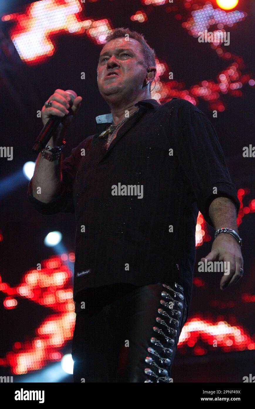 Jimmy Barnes Cold Chisel performing live in concert at ANZ Stadium as ...