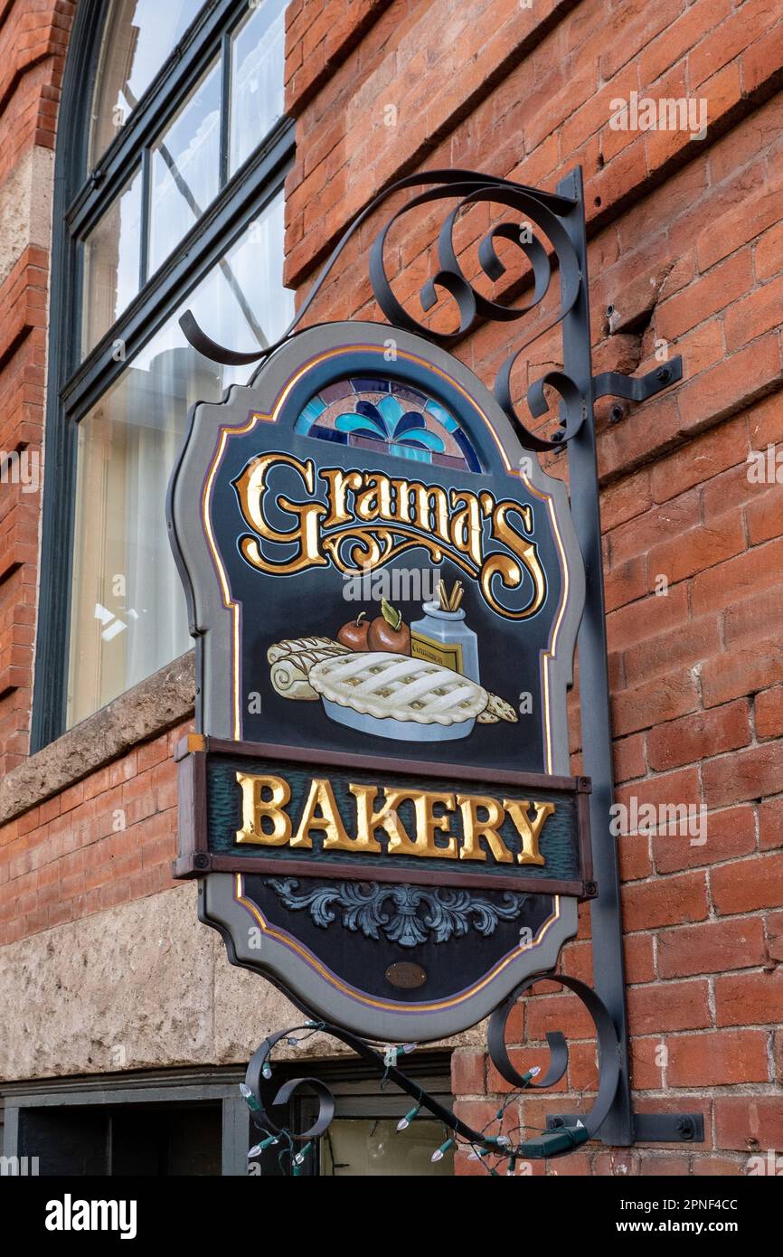 Exterior of Grama's Bakery in historic Prescott, Arizona Stock Photo ...
