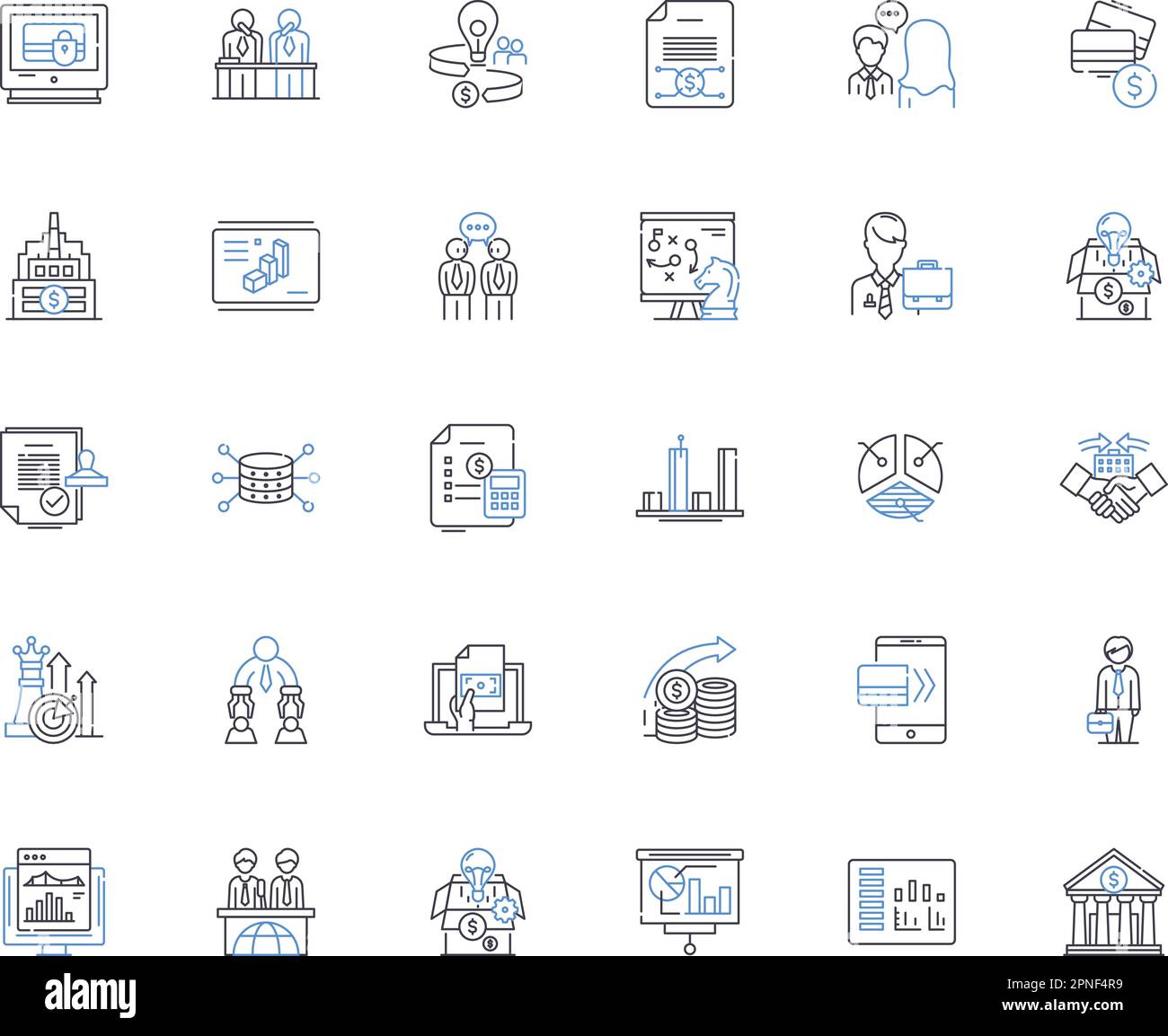 Capital savings line icons collection. Investments, Wealth, Retirement ...
