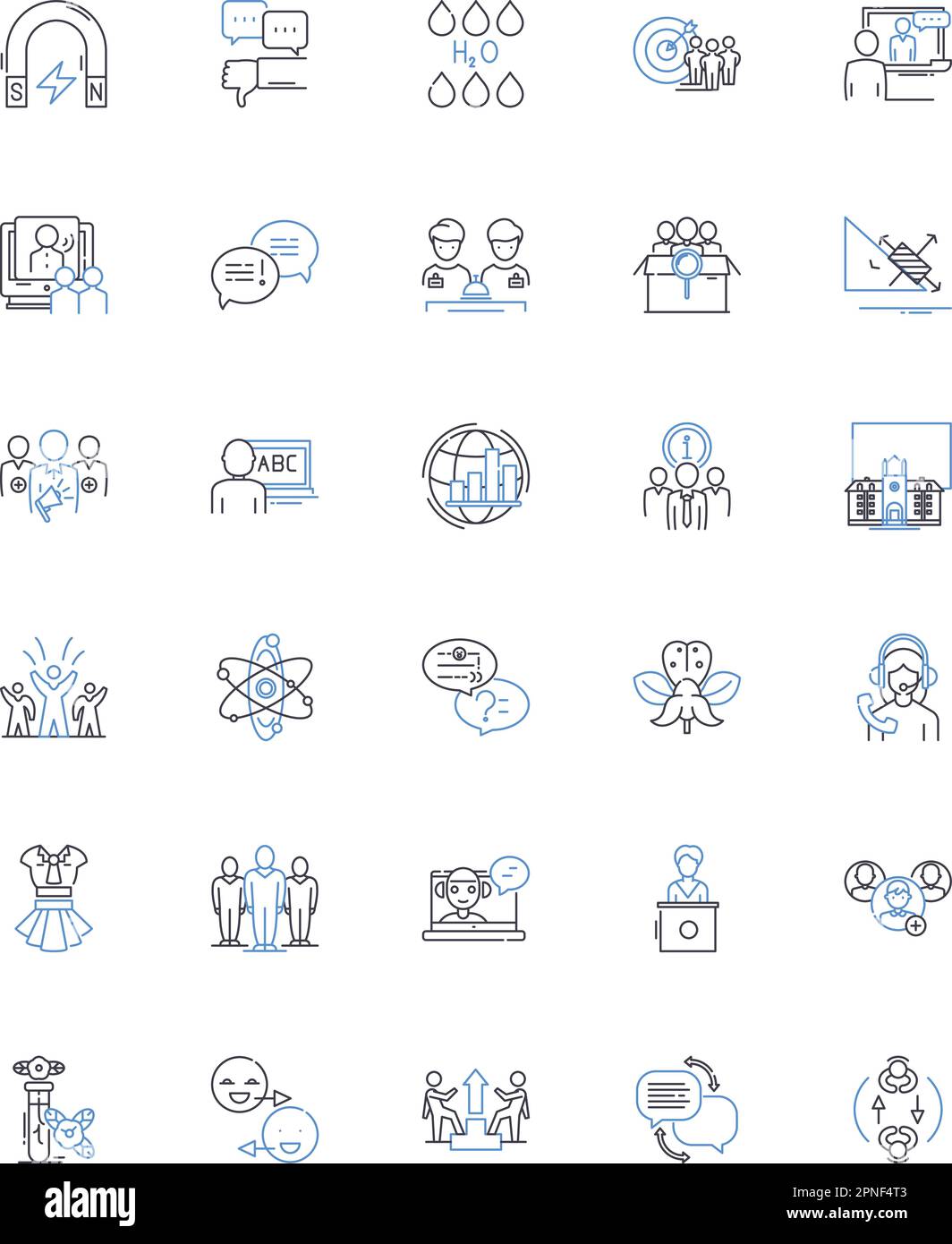 Talks And Speeches Line Icons Collection Orate Address Discourse Lecture Monologue Oration