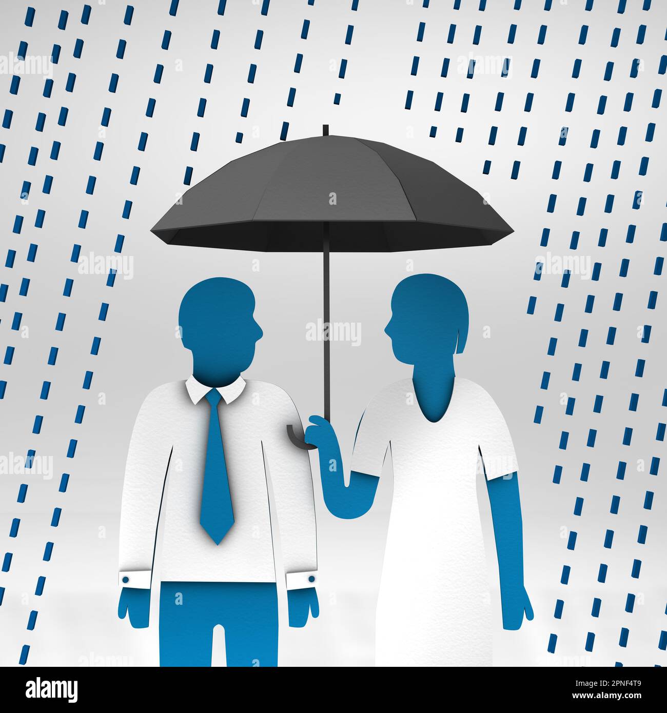 Two woman sheltering from rain hi-res stock photography and images - Alamy