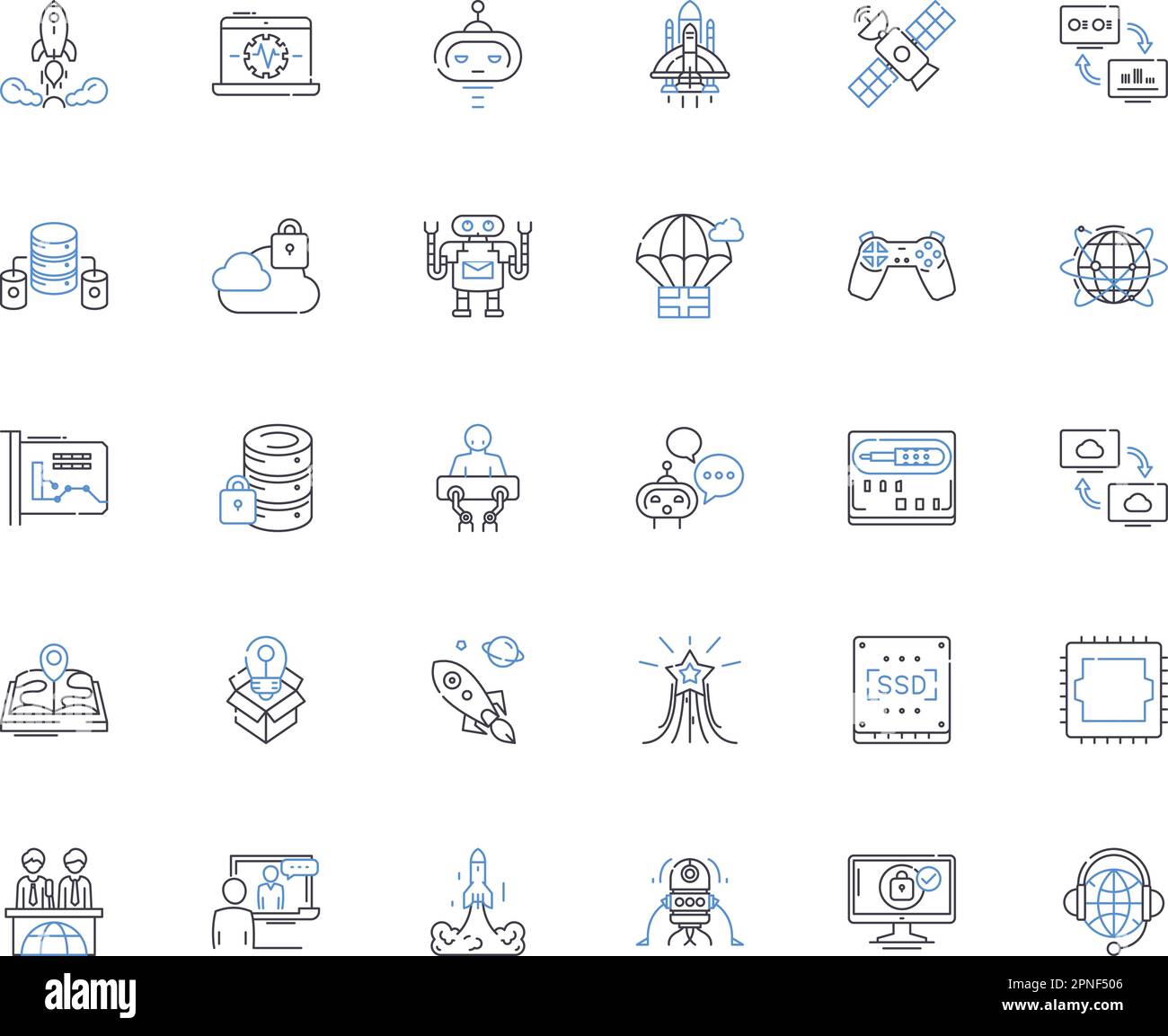 Nerk defense line icons collection. Barricade, Bulwark, Fortress ...