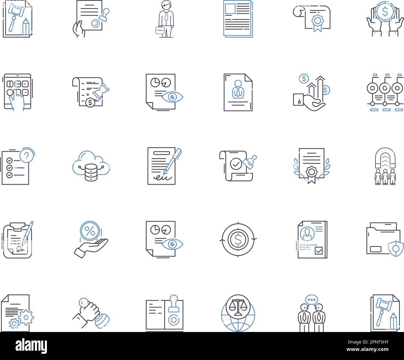 Legal Practitir line icons collection. Advocate, Barrister, Counsel ...
