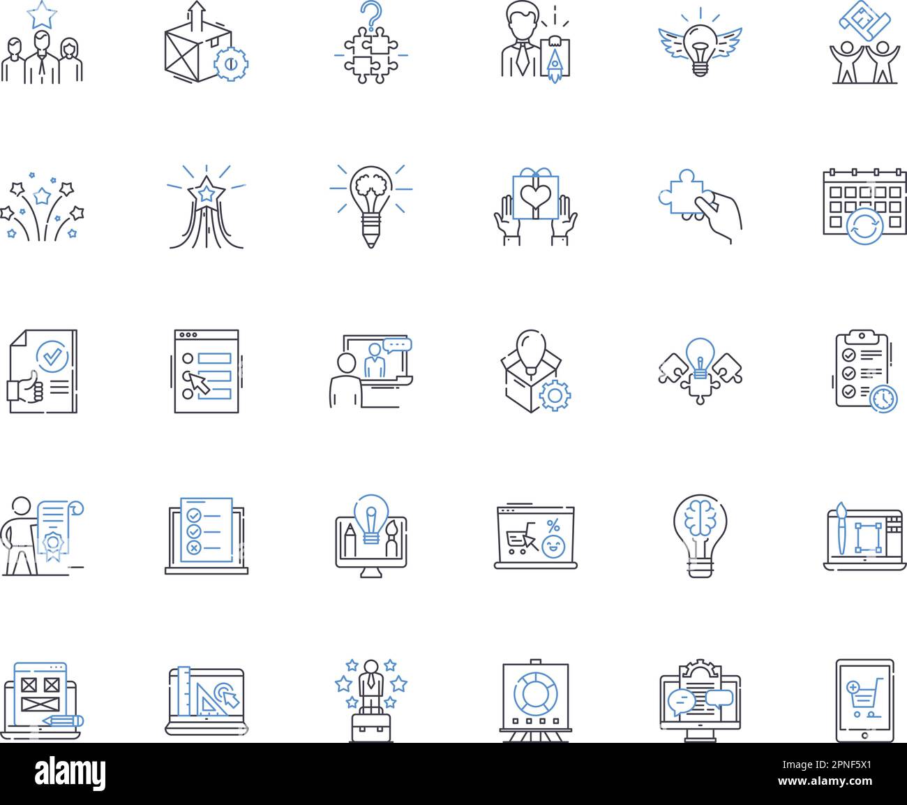 Market research line icons collection. Insights, Trends, Demographics, Surveys, Analysis, Data ...