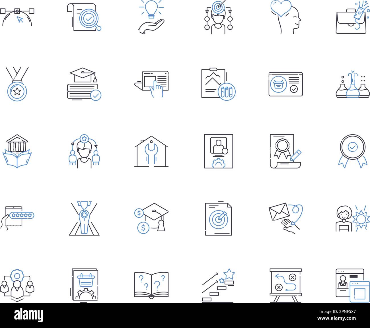 Instruction Line Icons Collection Guide Tutorial Direction Lesson Coaching Education