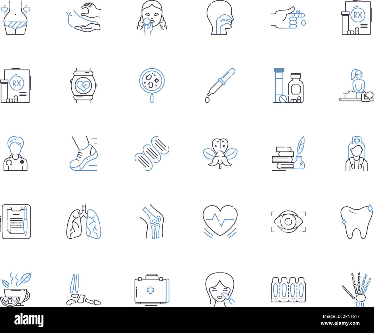 Healthcare providers line icons collection. Hospital, Clinic, Doctor ...