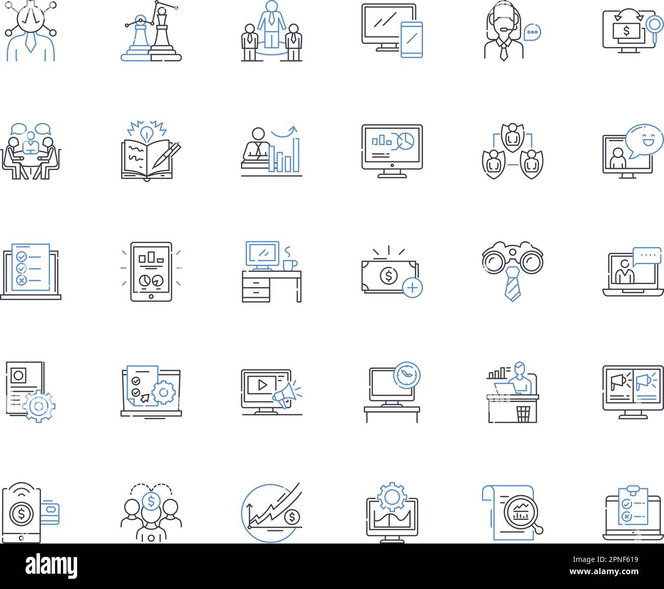 Event launch line icons collection. Premiere, Debut, Kickoff, Release ... Event launch line icons collection. Premiere, Debut, Kickoff, Release ...