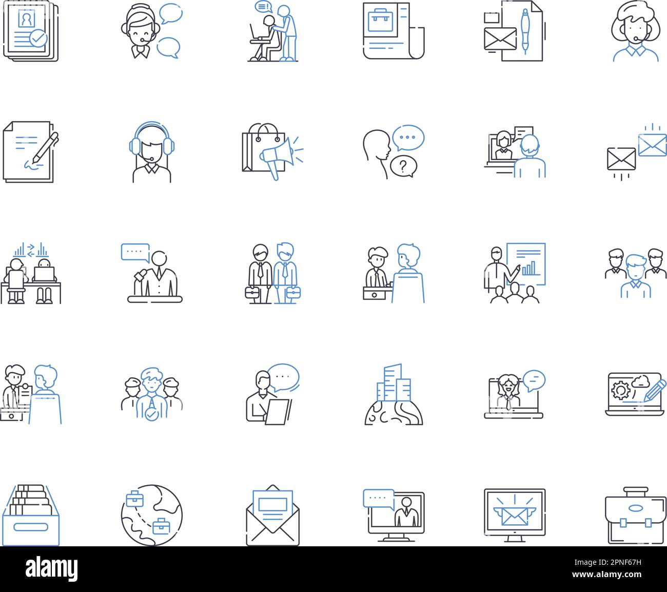 Talent search line icons collection. Auditions, Casting, Showcase ...