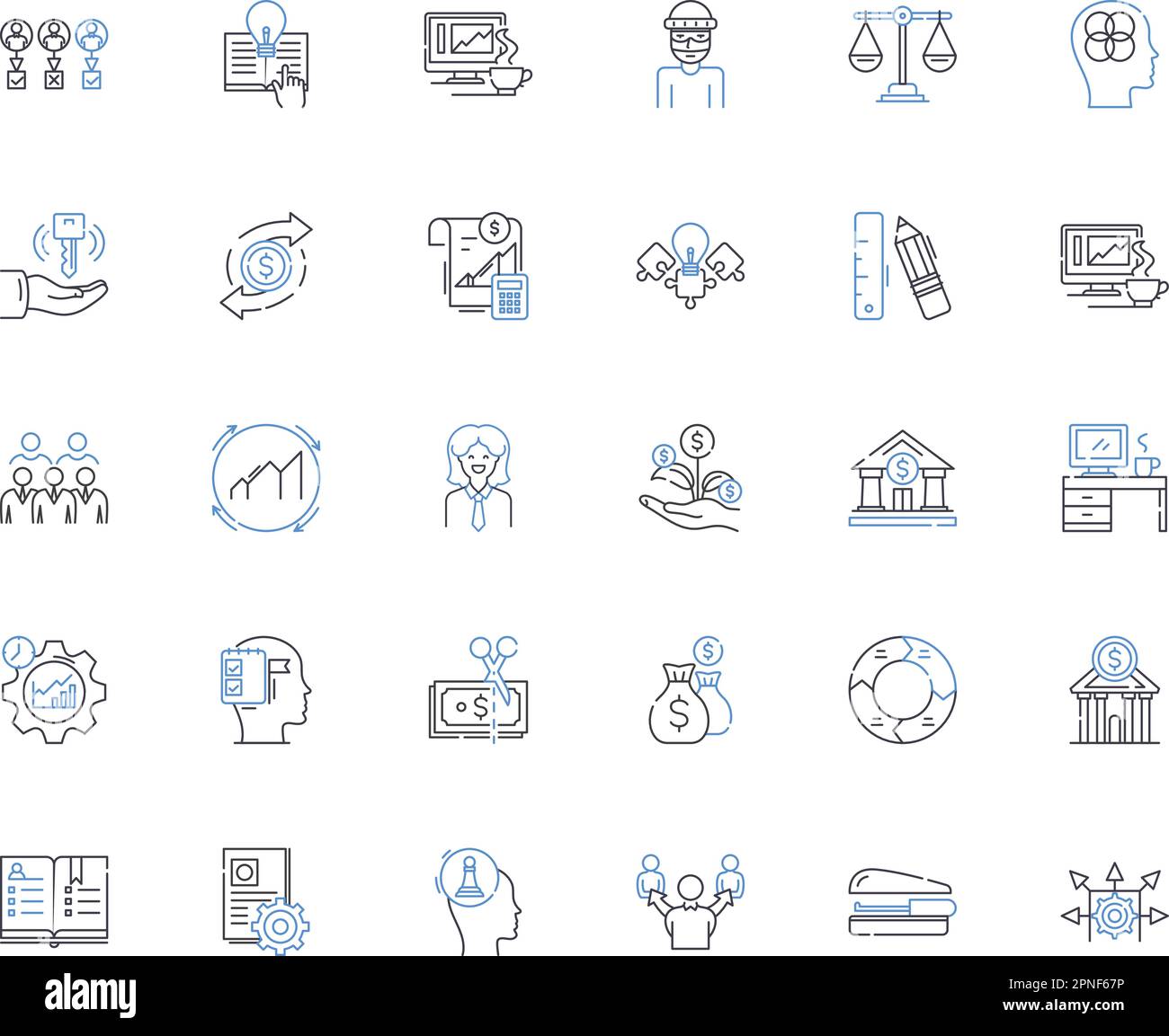 Social services line icons collection. Empowerment, Advocacy, Support ...