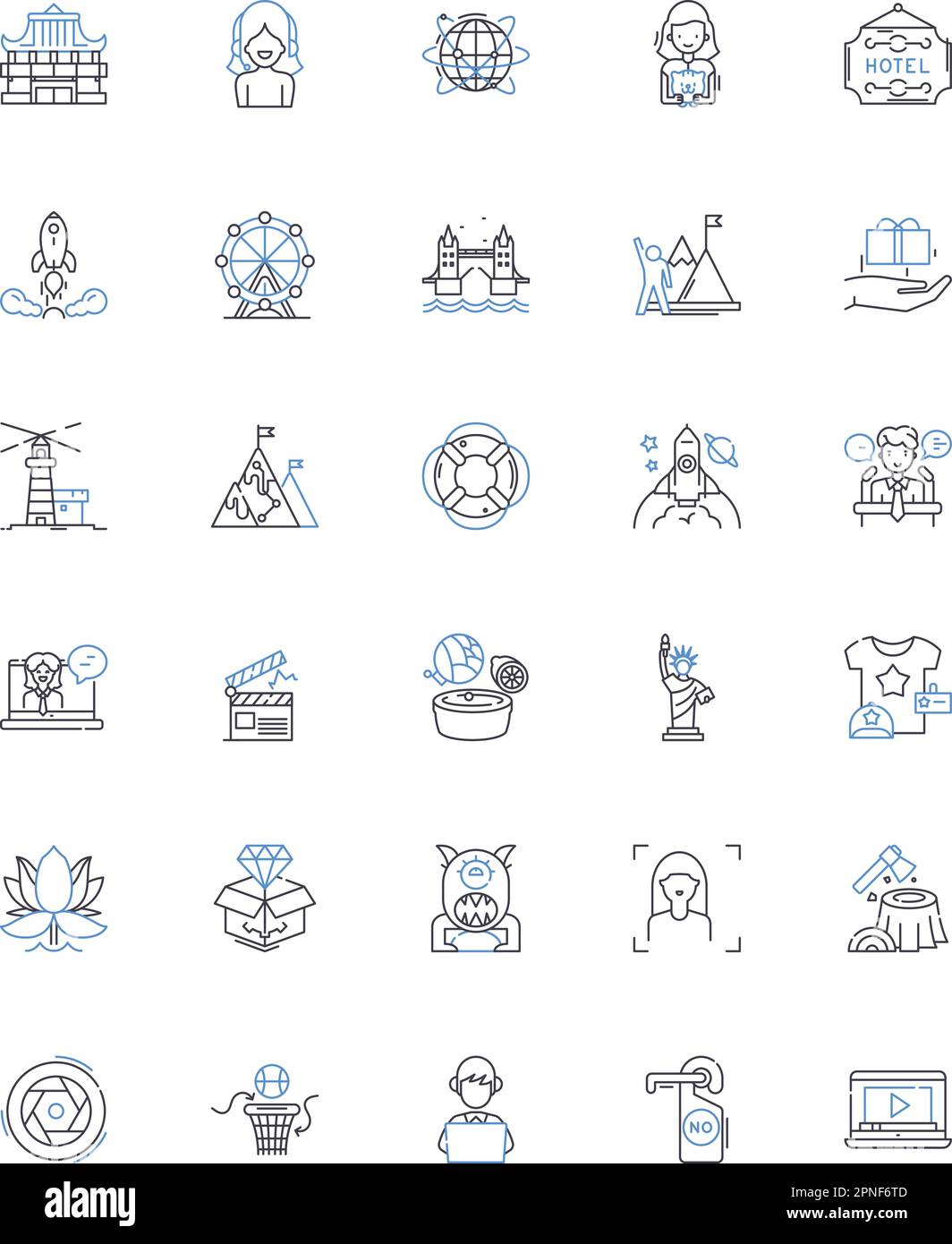Journey management line icons collection. Routemapping, Transportation ...