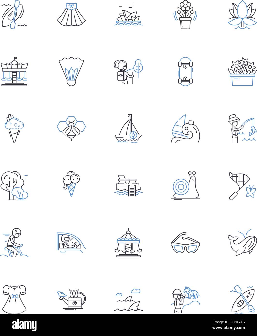 High temps line icons collection. Scorching, Steamy, Balmy, Sultry ...