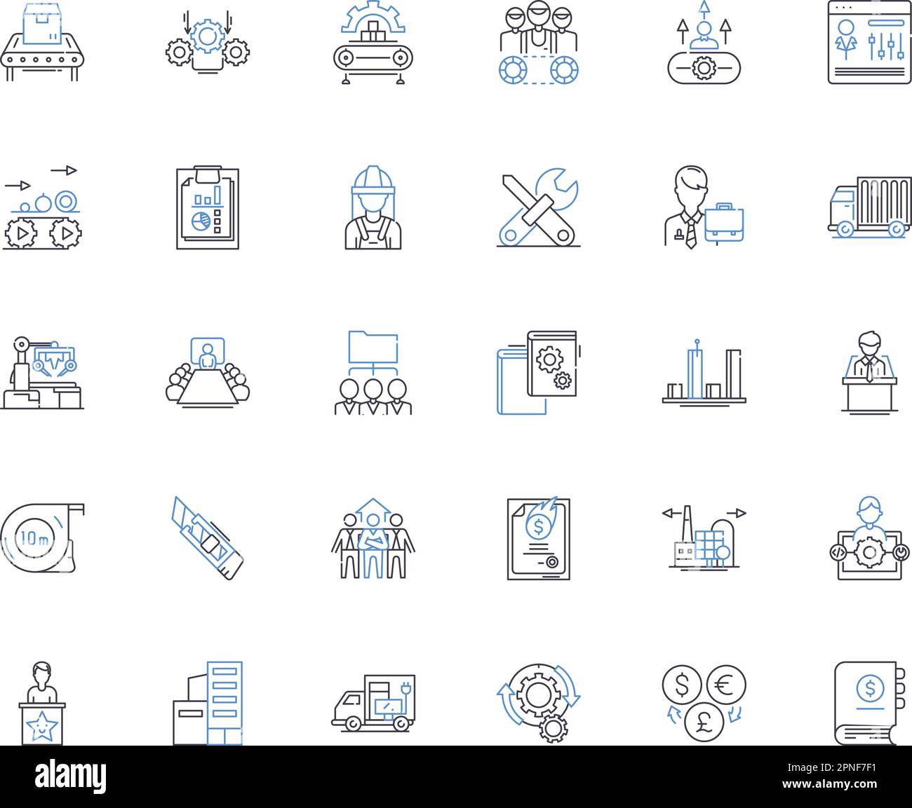 Service provider line icons collection. Reliable, Experienced ...