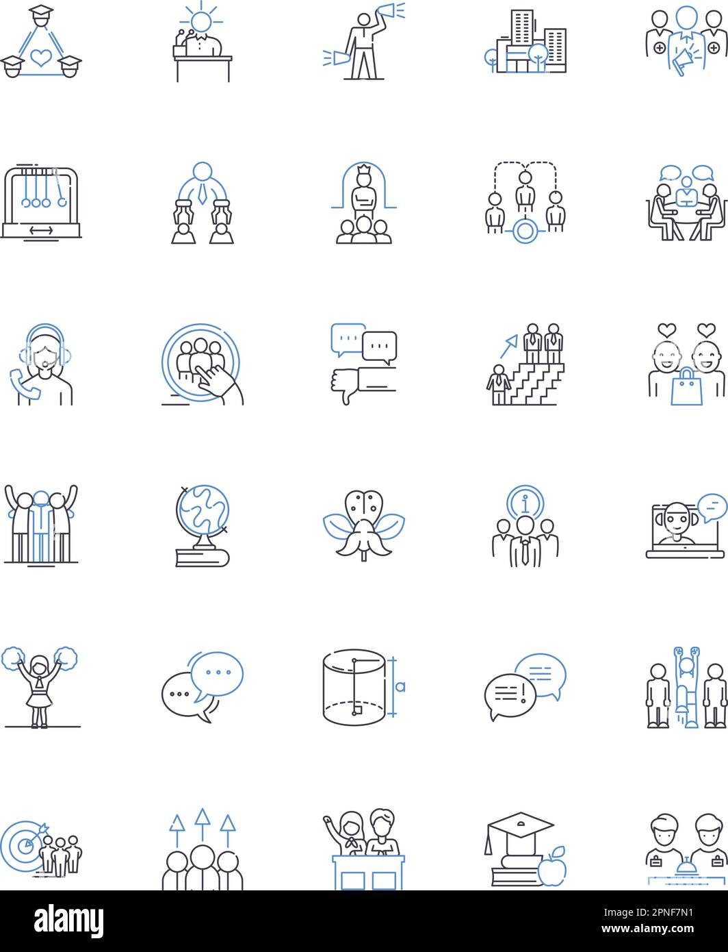 Learning school line icons collection. Education, Curriculum, Knowledge ...