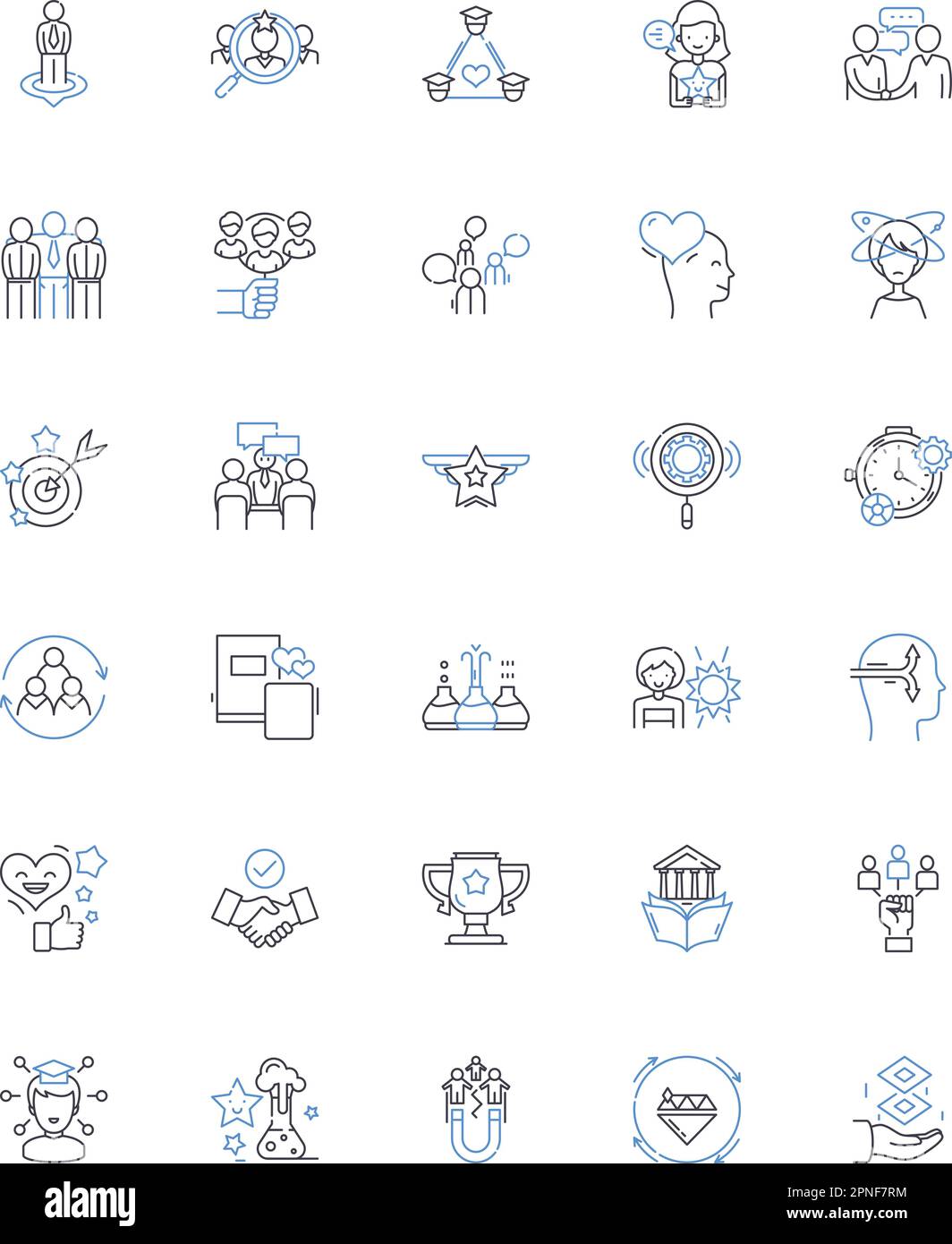 Teaching and economy line icons collection. Pedagogy, Finances ...