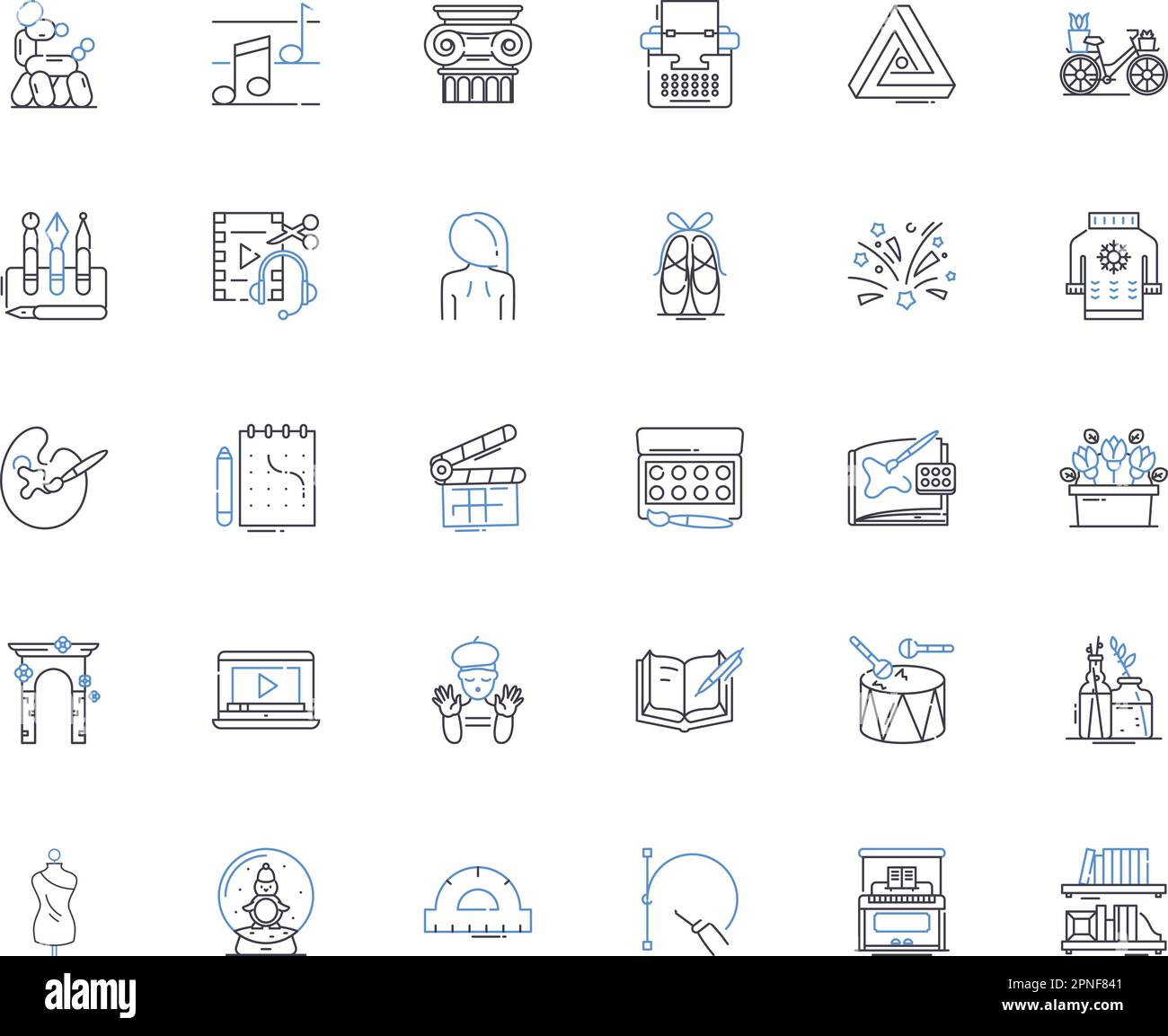 Ideation technique line icons collection. Brainstorming, Creativity ...