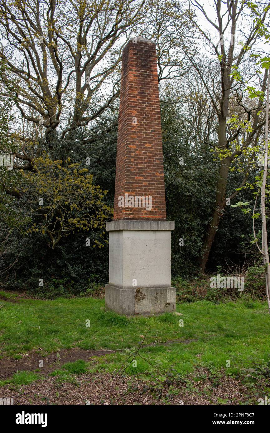 Harry's Fireproof Obelisk, off the A3 at Tibbet's Corner, London ...