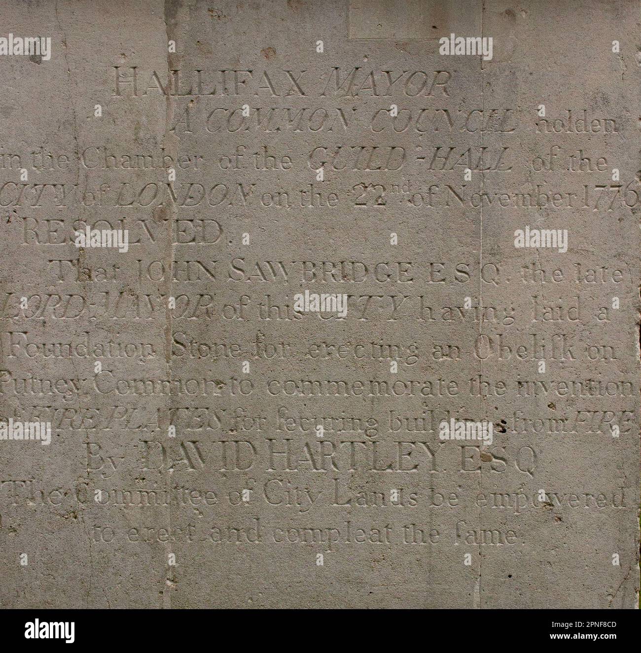 Harry's Fireproof Obelisk, off the A3 at Tibbet's Corner, London ...