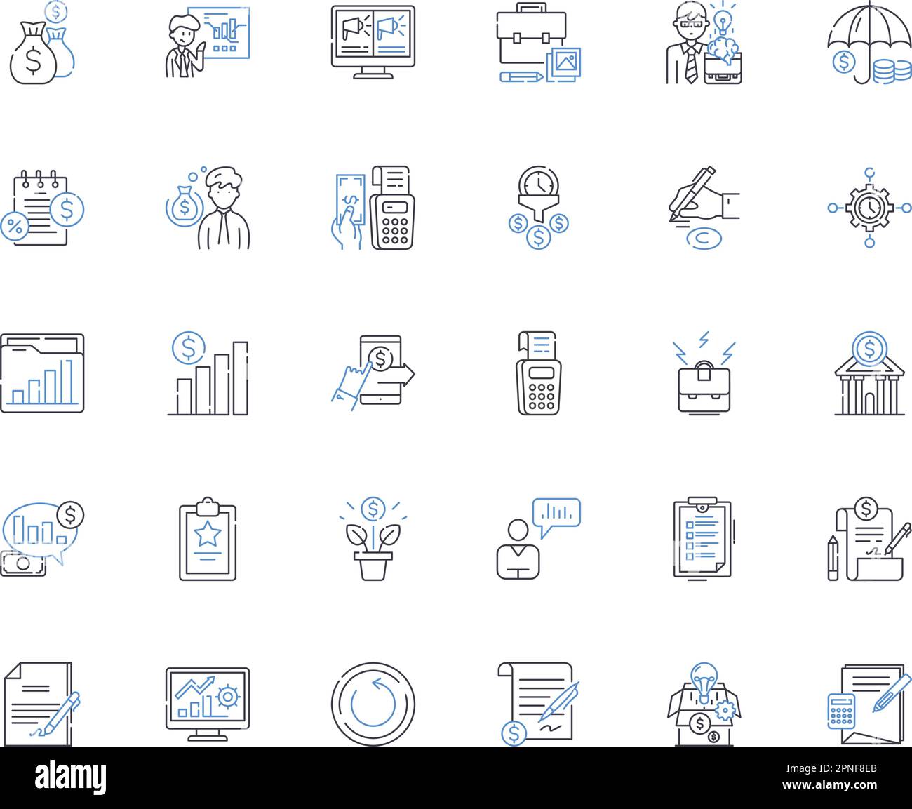 Digital Marketing line icons collection. SEO, PPC, Social, Content ...