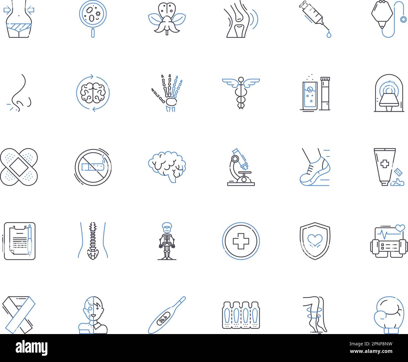 Clinic line icons collection. Treatment, Consultation, Checkup ...