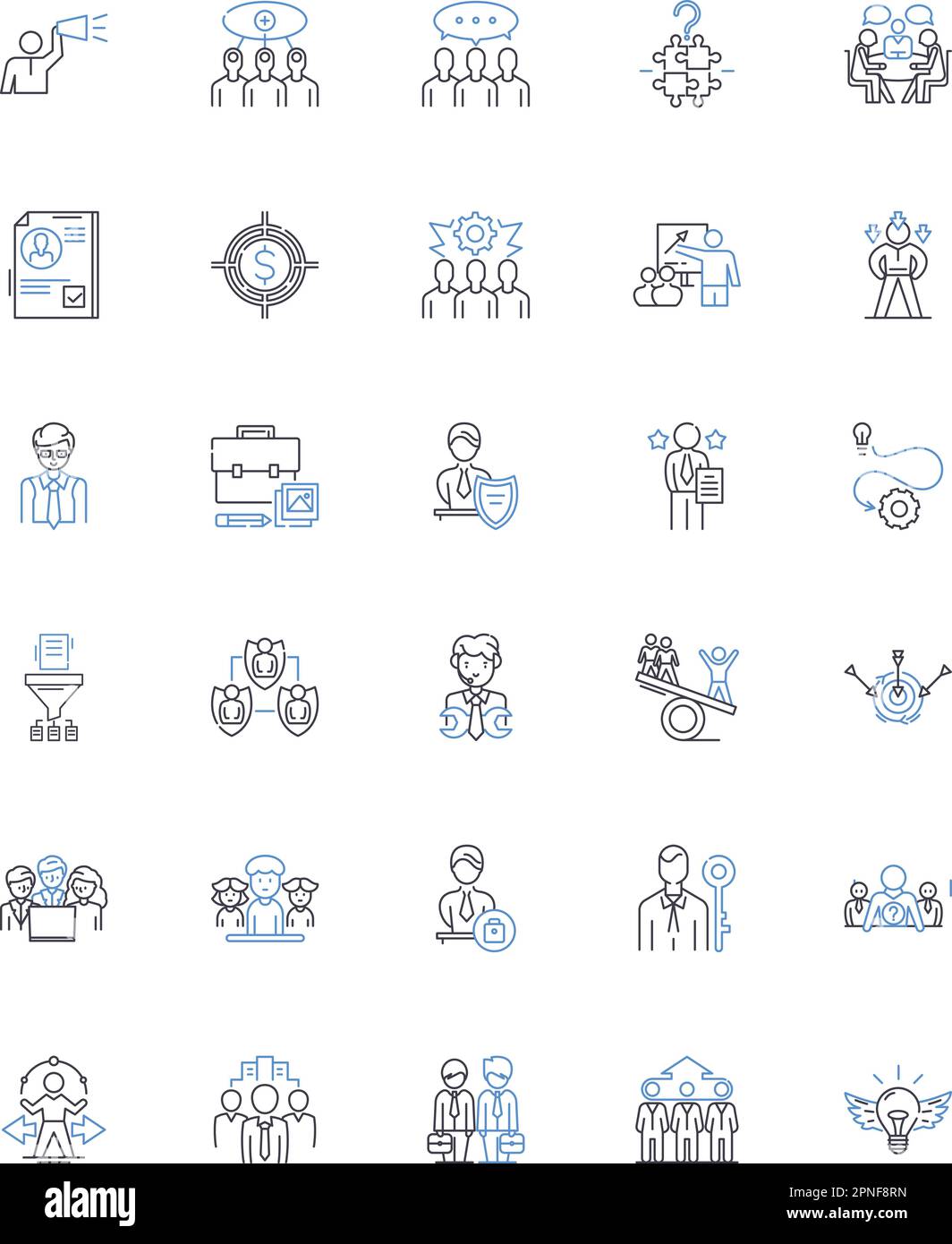 High Command Line Icons Collection Authority Control Leadership Power Command Dominance