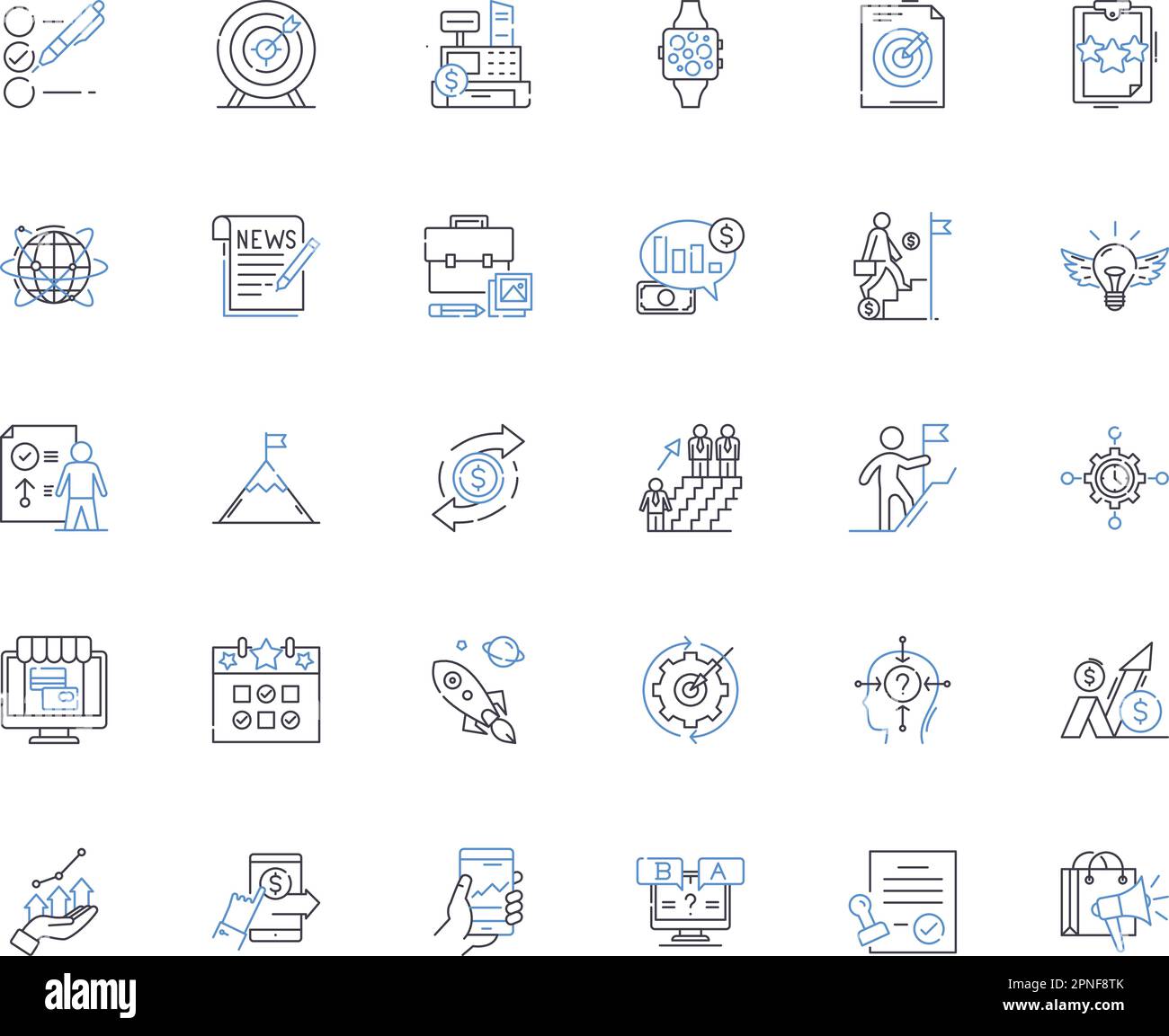 Sales planning line icons collection. Forecasting, Pipeline, Targeting ... Sales planning line icons collection. Forecasting, Pipeline, Targeting ...