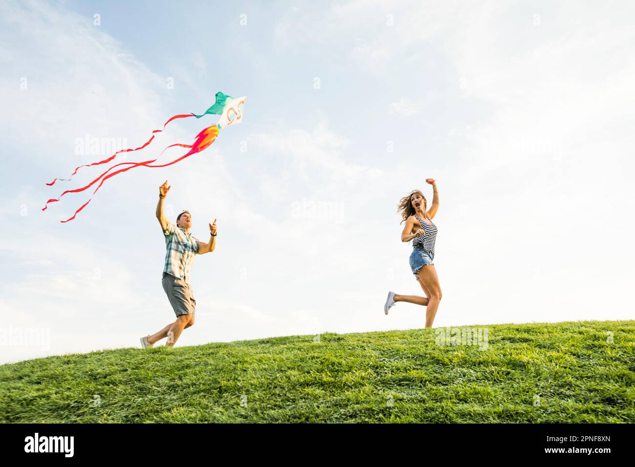 Flying young men hi-res stock photography and images - Alamy