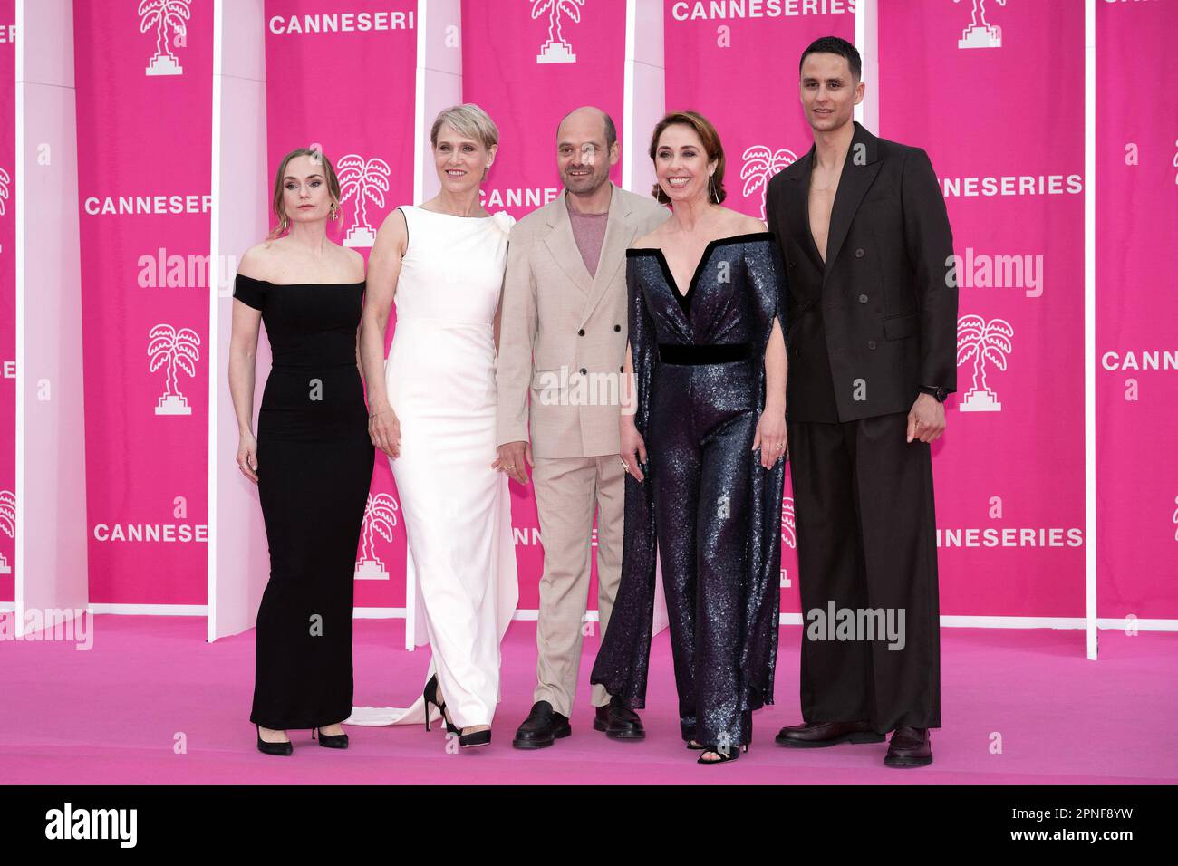 Cannes, France. 19th Apr, 2023. Laura Christensen, Charlotte Fich ...