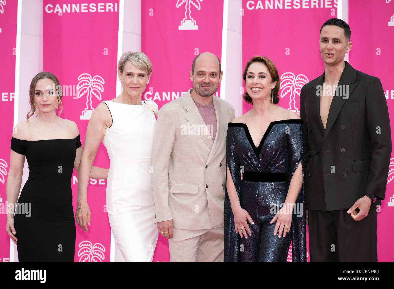 Cannes, France. 19th Apr, 2023. Laura Christensen, Charlotte Fich ...