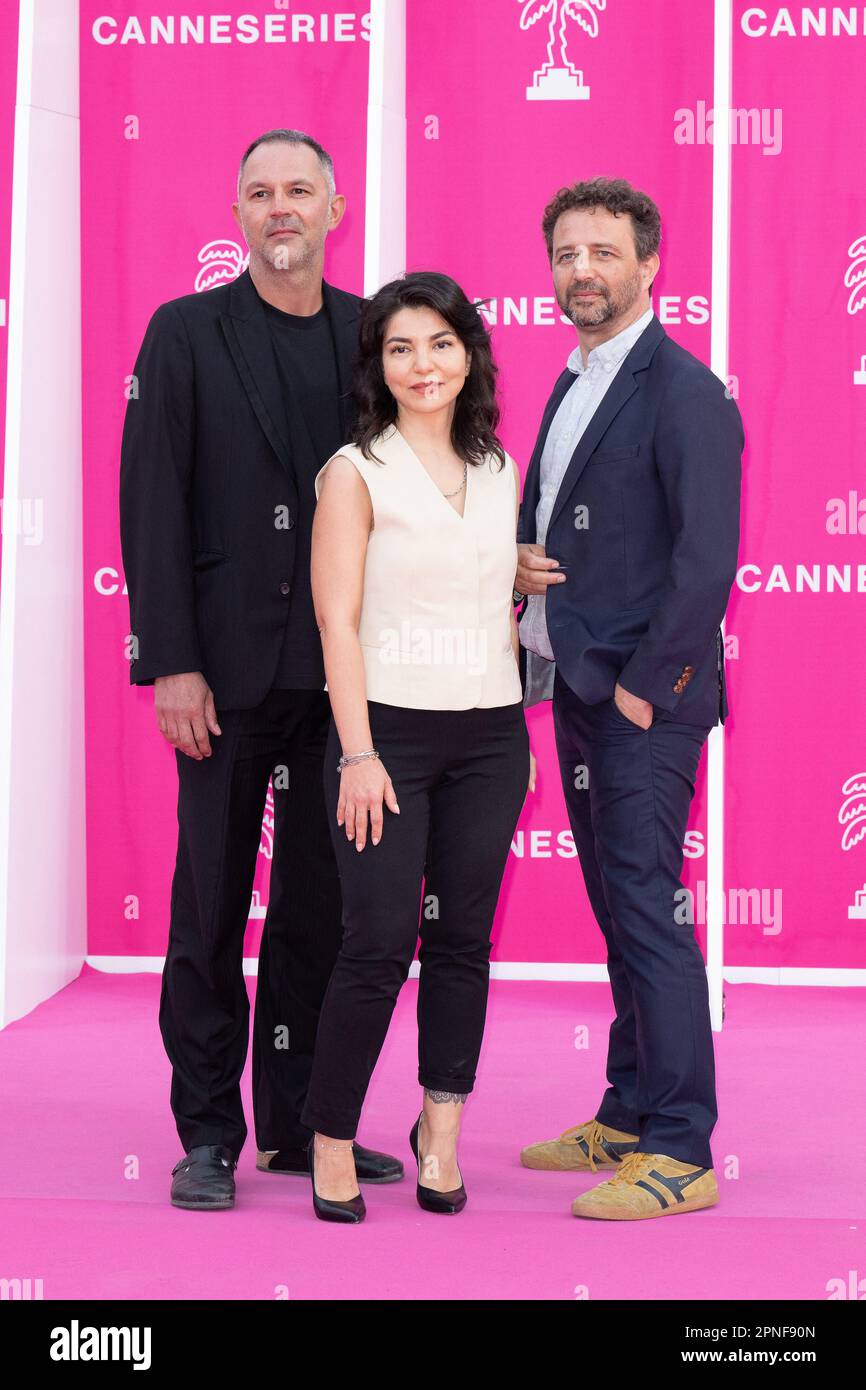 Cannes, France. 19th Apr, 2023. Alisar Hasan and Guillaume Vandenberghe ...