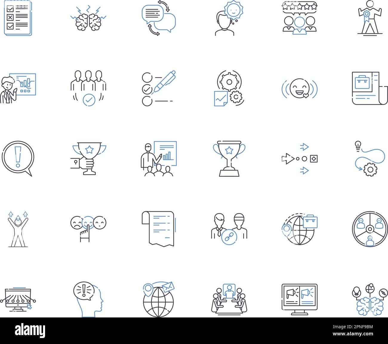 Enterprise growth line icons collection. Expansion, Development, Advancement, Progression ...