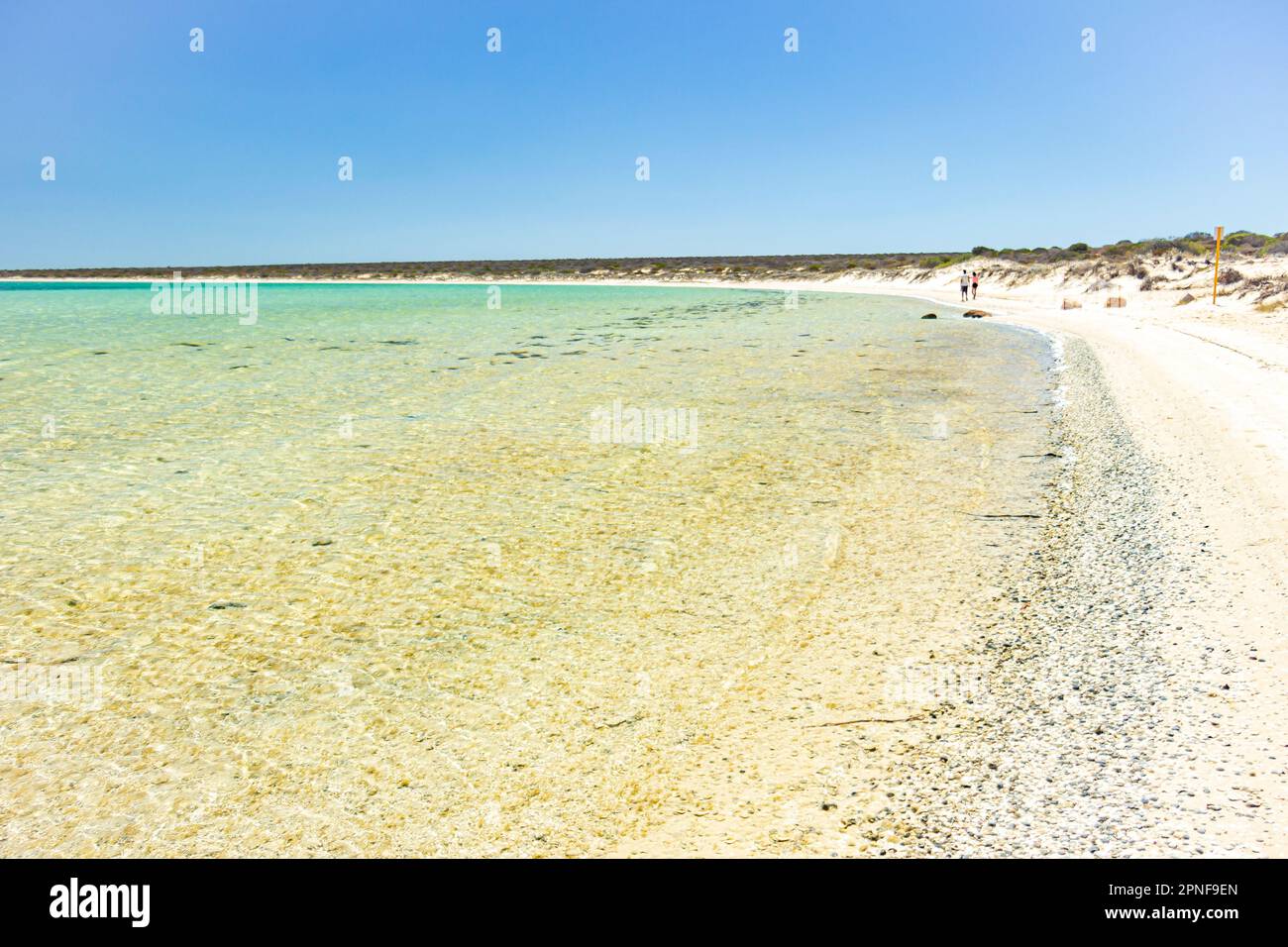 The beach of Little Lagoon near Denham in Shark bay, Australia ...