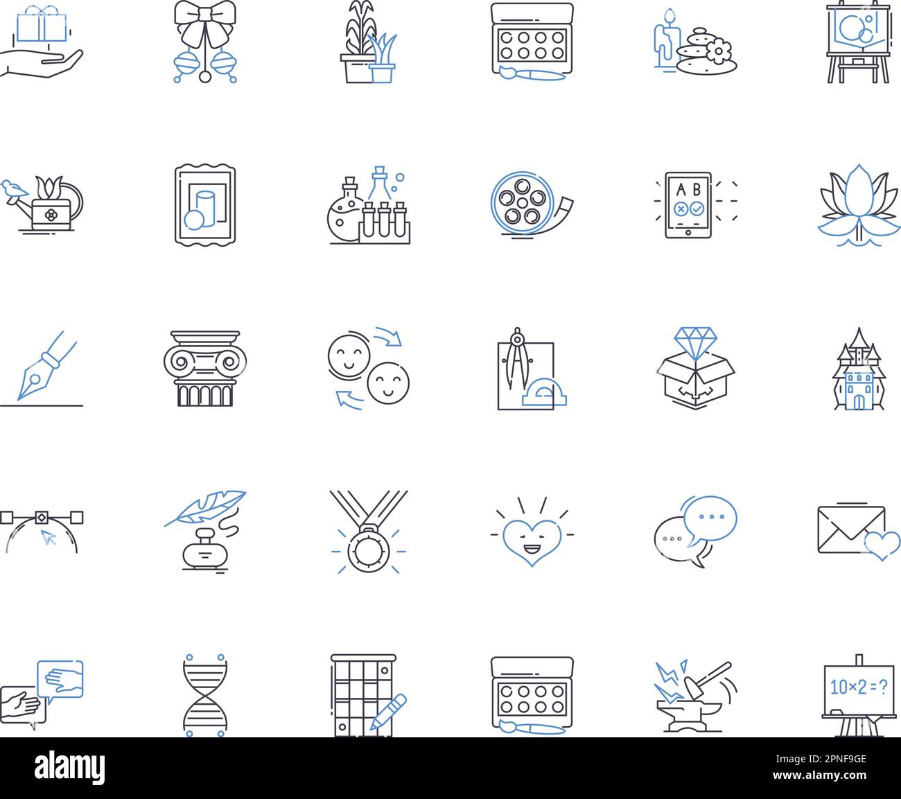 Diversion line icons collection. Distraction, Amusement, Entertainment ...